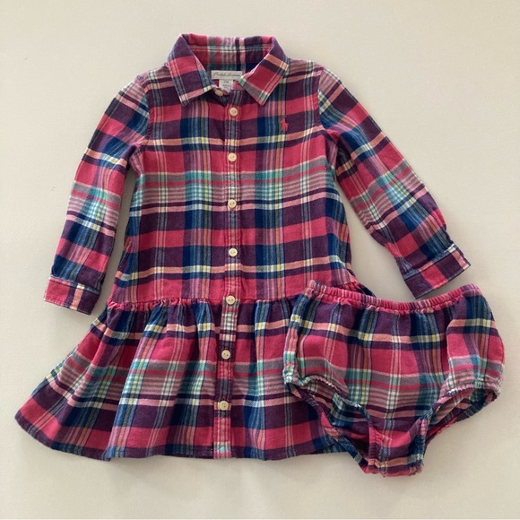 Ralph Lauren | Dresses | Ralph Lauren 24 Months Baby Girl Pink Plaid ...